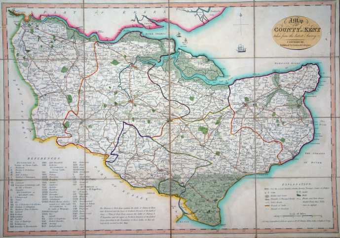 A Map of the County of Kent