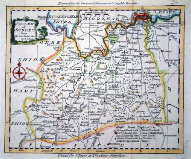 A Correct Map of Surrey