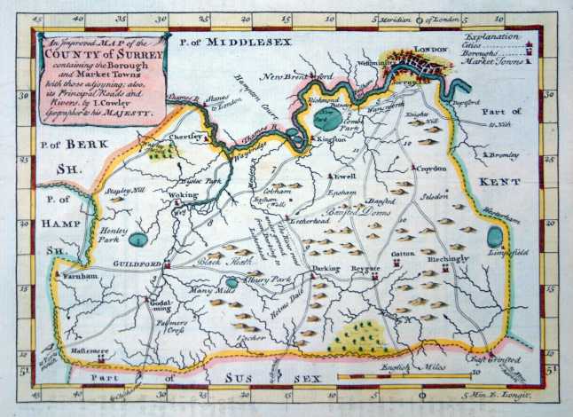 An Improved Map of the County of Surrey