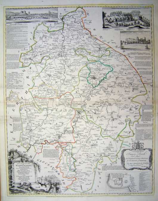 An New and Accurate Map of Warwickshire, Drawn from the best Surveys ...