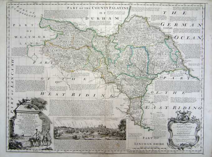 An Accurate Map of the North Riding of Yorkshire, Divided into its ...