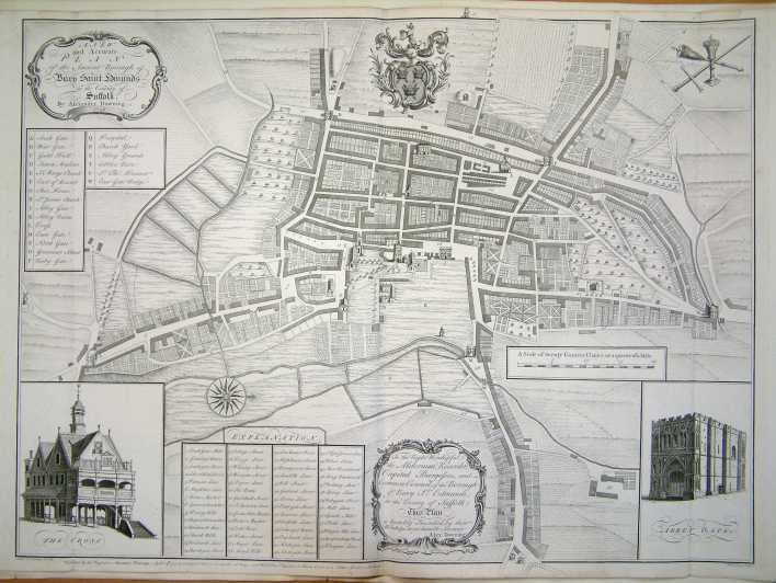 A New and Accurate Plan of the Ancient Borough of Bury Saint Edmunds in ...