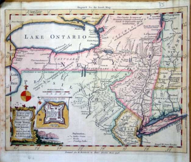 A Map of the Eastern Part of the Province of New York; with Part of ...