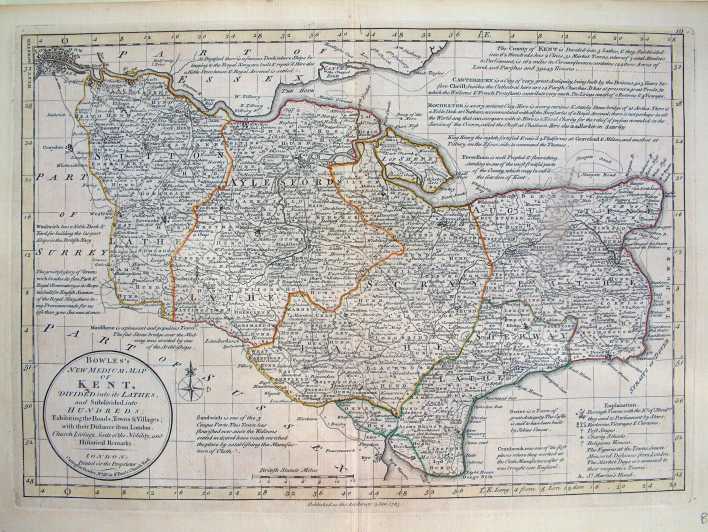 Kent, divided into its Lathes ...