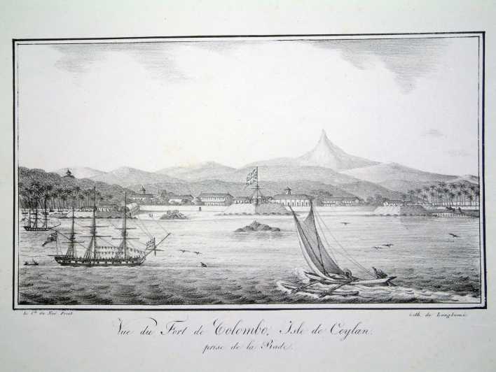 Vue du Fort de Colombo, Isle de Ceylan prise de la Rade