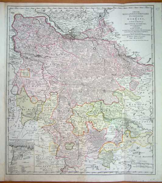A Map of the King of Great Britains Dominions in Germany