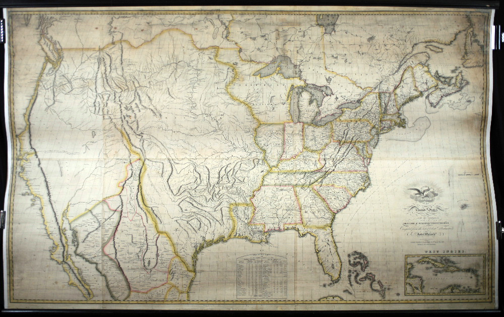 Map of the United States with the Contiguous British & Spanish ...