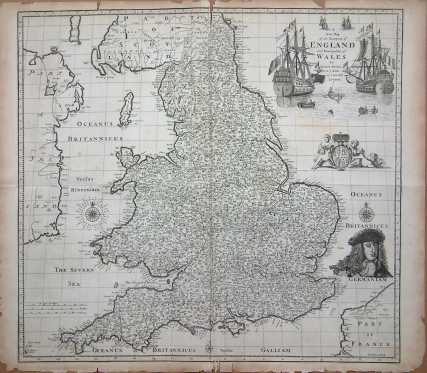 A New Map of the Kingdome of England And Principality of Wales