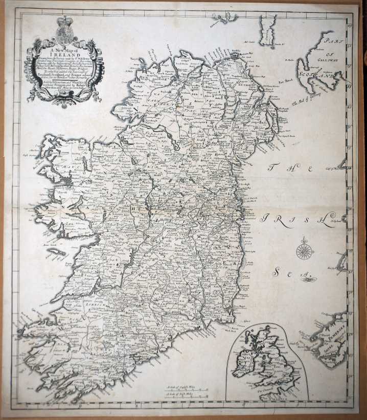 A New Map of Ireland Drawn from the Survey made by Sr. Will: Petty ...