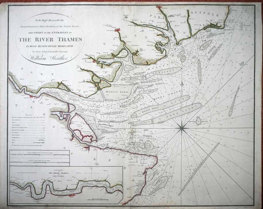 This Chart of the Entrances to The River Thames is most respectfully ...