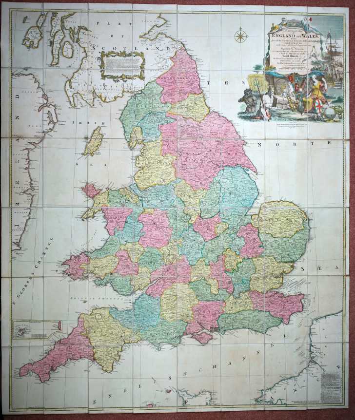 An Accurate Map of England & Wales Drawn from all the Particular ...
