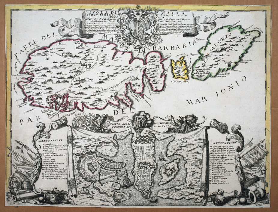 Isola di Malta Gozzo Comino, e Cominotto