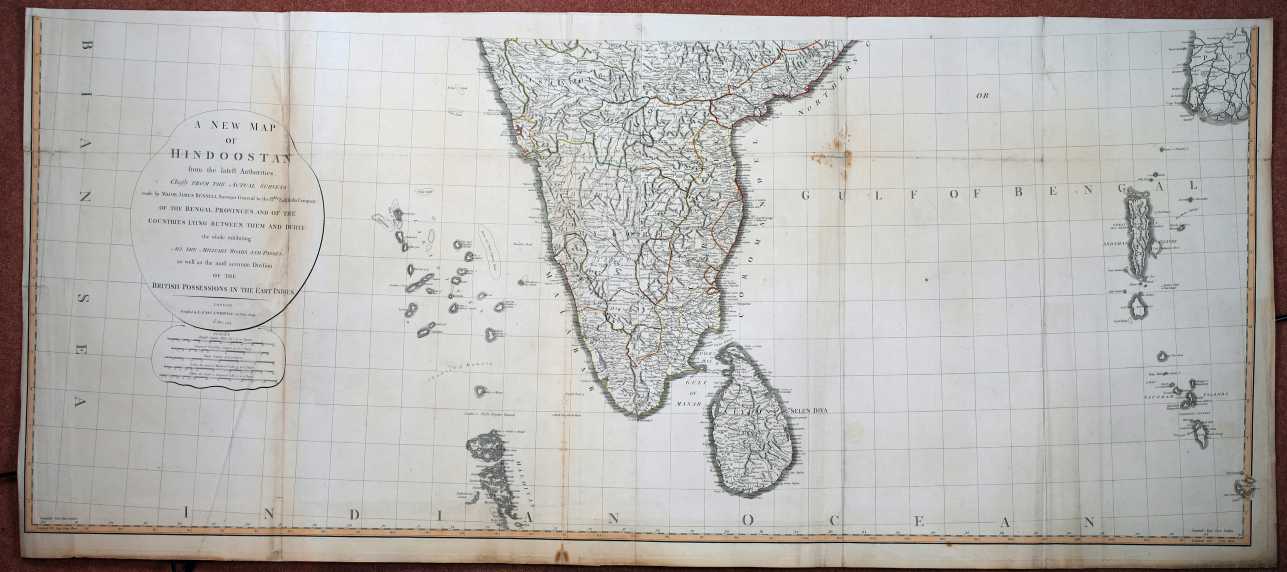 A New Map of Hindoostan from the latest Authorities Chiefly From The ...