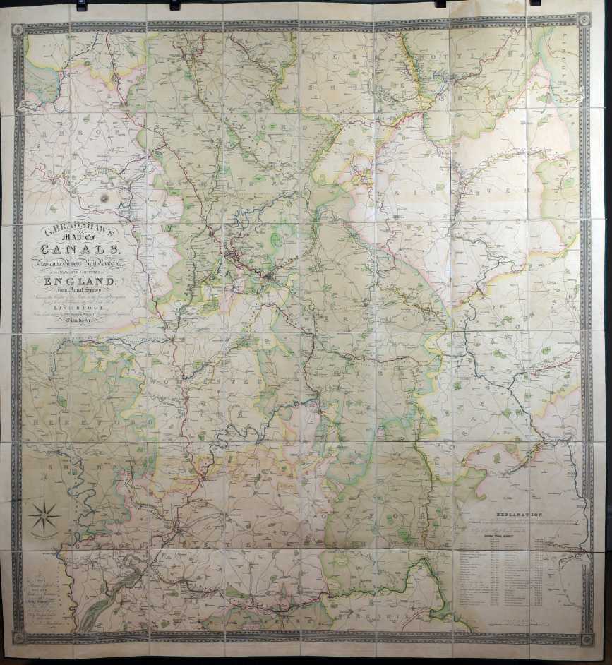 G. Bradshaw's Map of Canals, Navigable Rivers, Rail Roads & c., in the ...