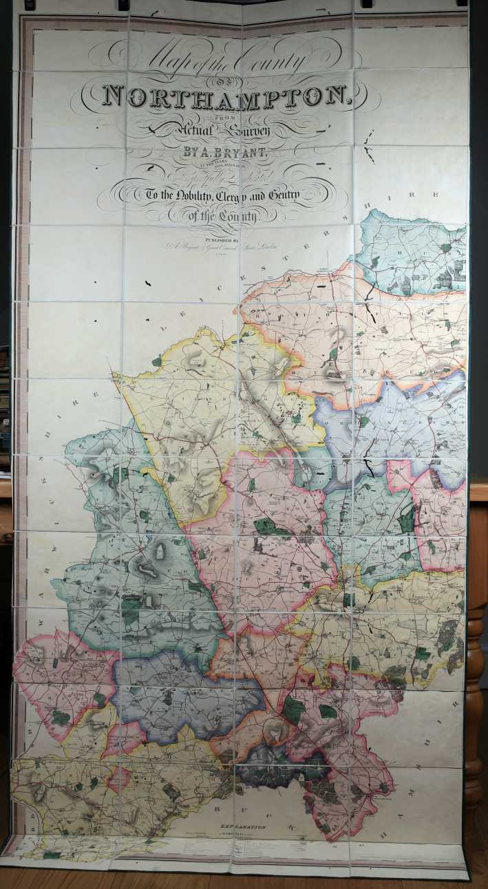 Map of the County of Northampton, from Actual Survey by A. Bryant, in ...
