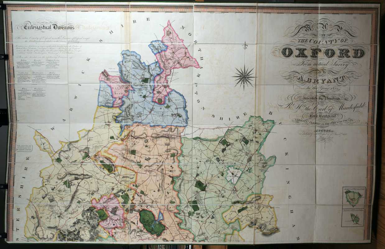 Map of the County of Oxford From actual Survey by A. Bryant in the year ...