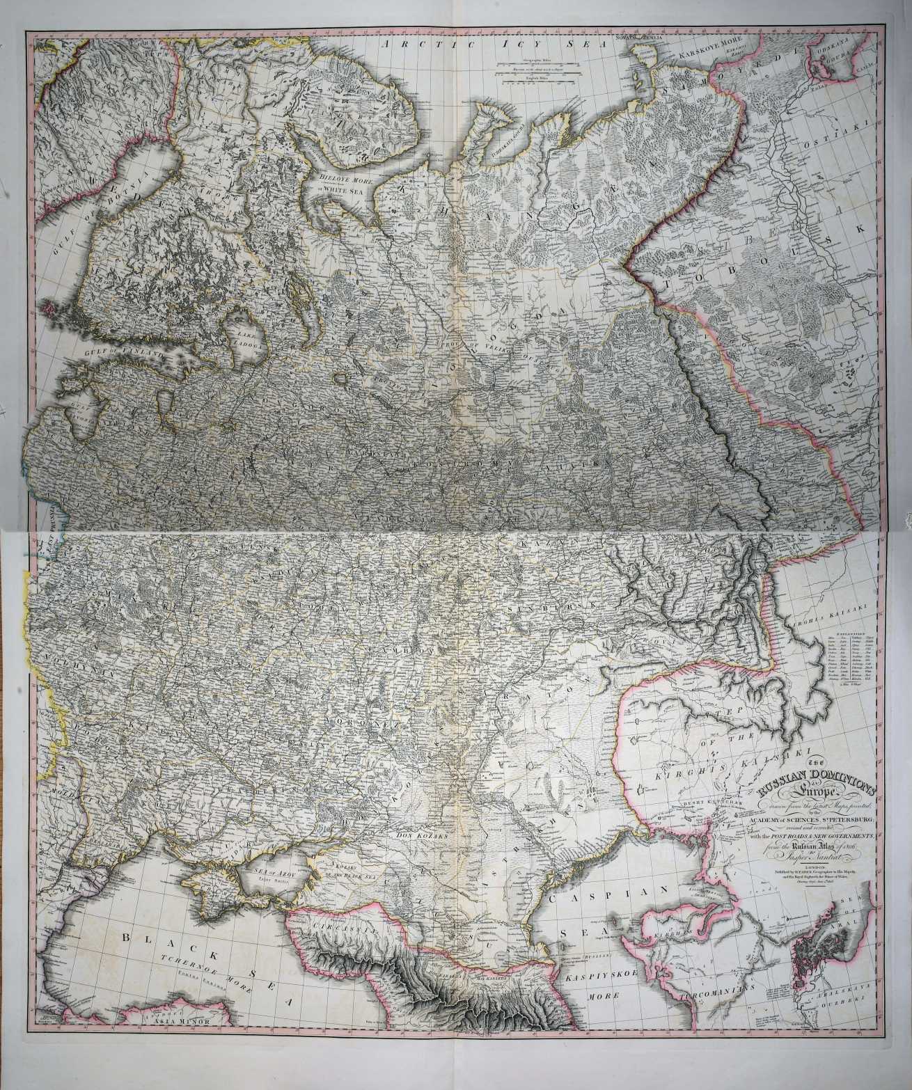 The Russian Dominions in Europe drawn from the latest Maps, printed by ...