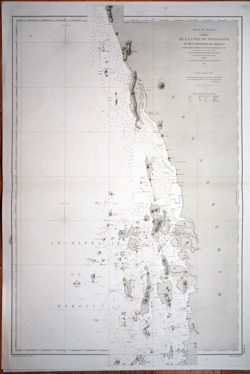 Carte de la Cote de Tenasserim et de L'Archipel de Mergui