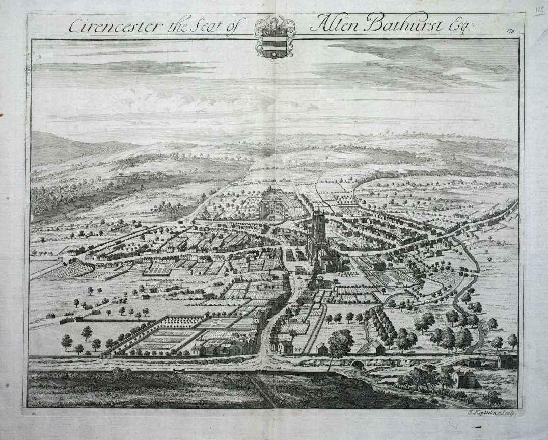 Cirenceseter the Seat of Allen Bathurst Esq.