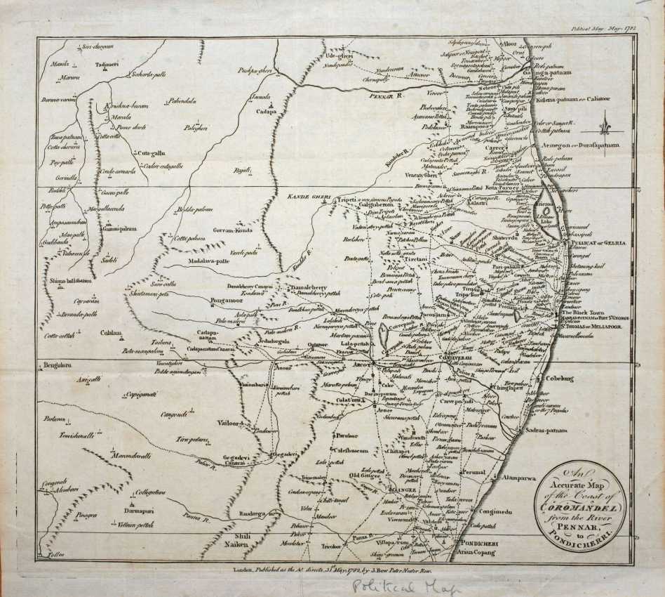 An Accurate Map of the Coast of Coromandel from the River Pennar to ...