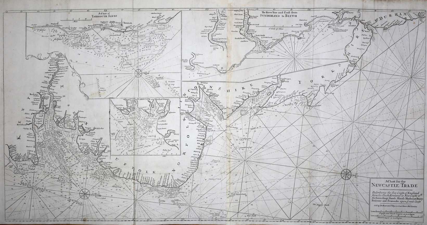 A Chart for the Newcastle Trade Describeing the Sea Coasts of England ...