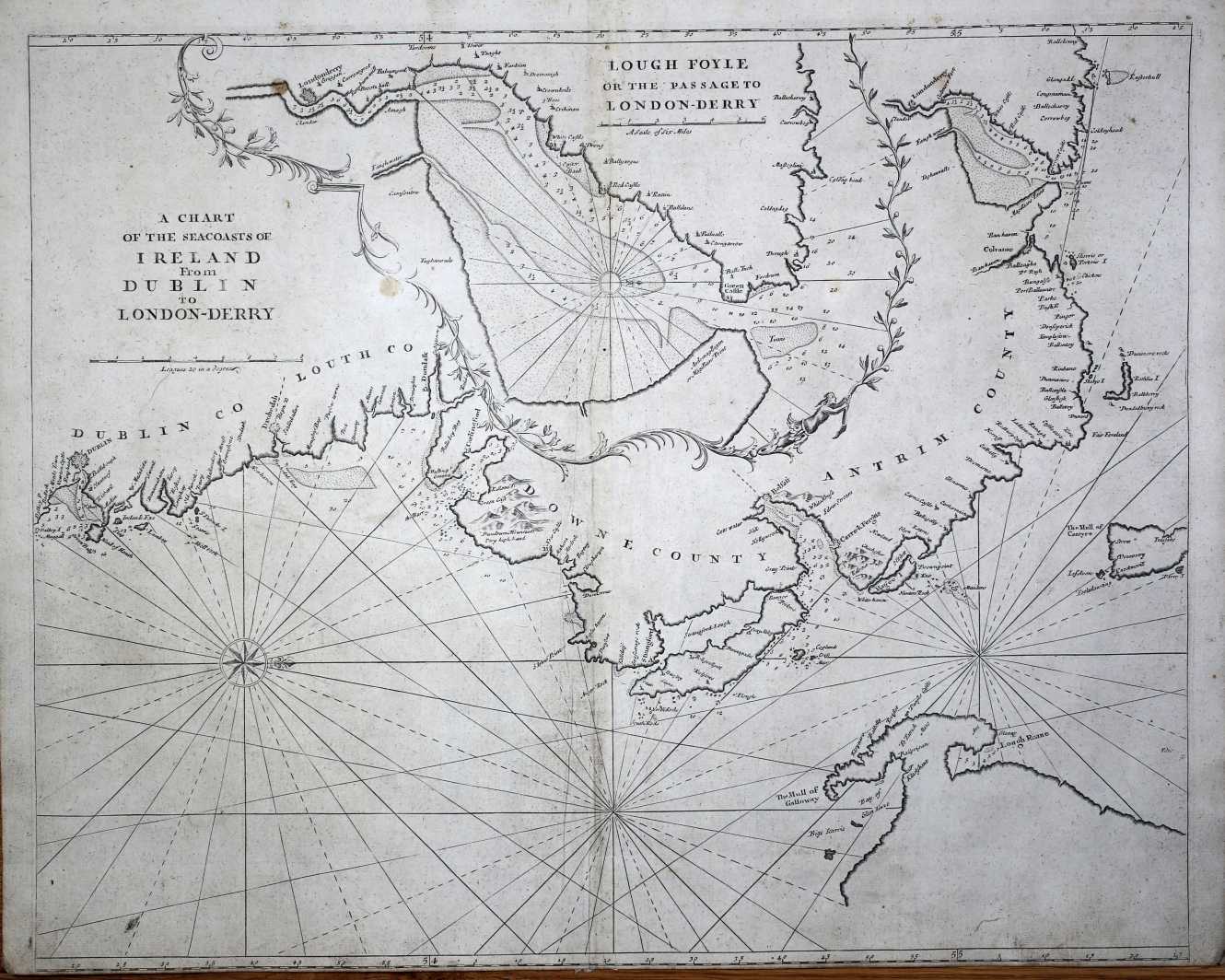 A Chart of the Sea-Coasts of Ireland From Dublin to London-Derry
