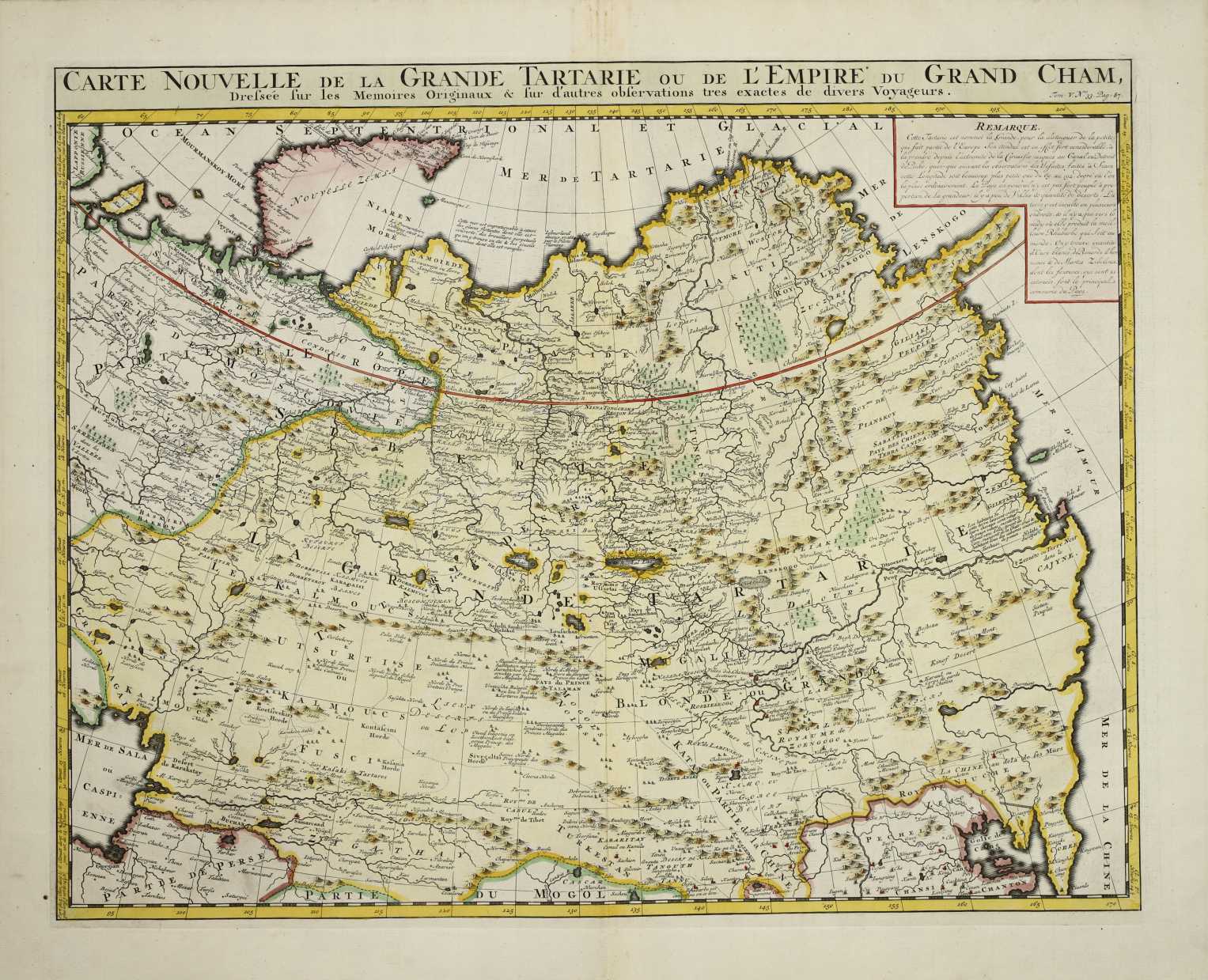 Carte Nouvelle de la Grande Tartarie ou de L'Empire du Grand Cham
