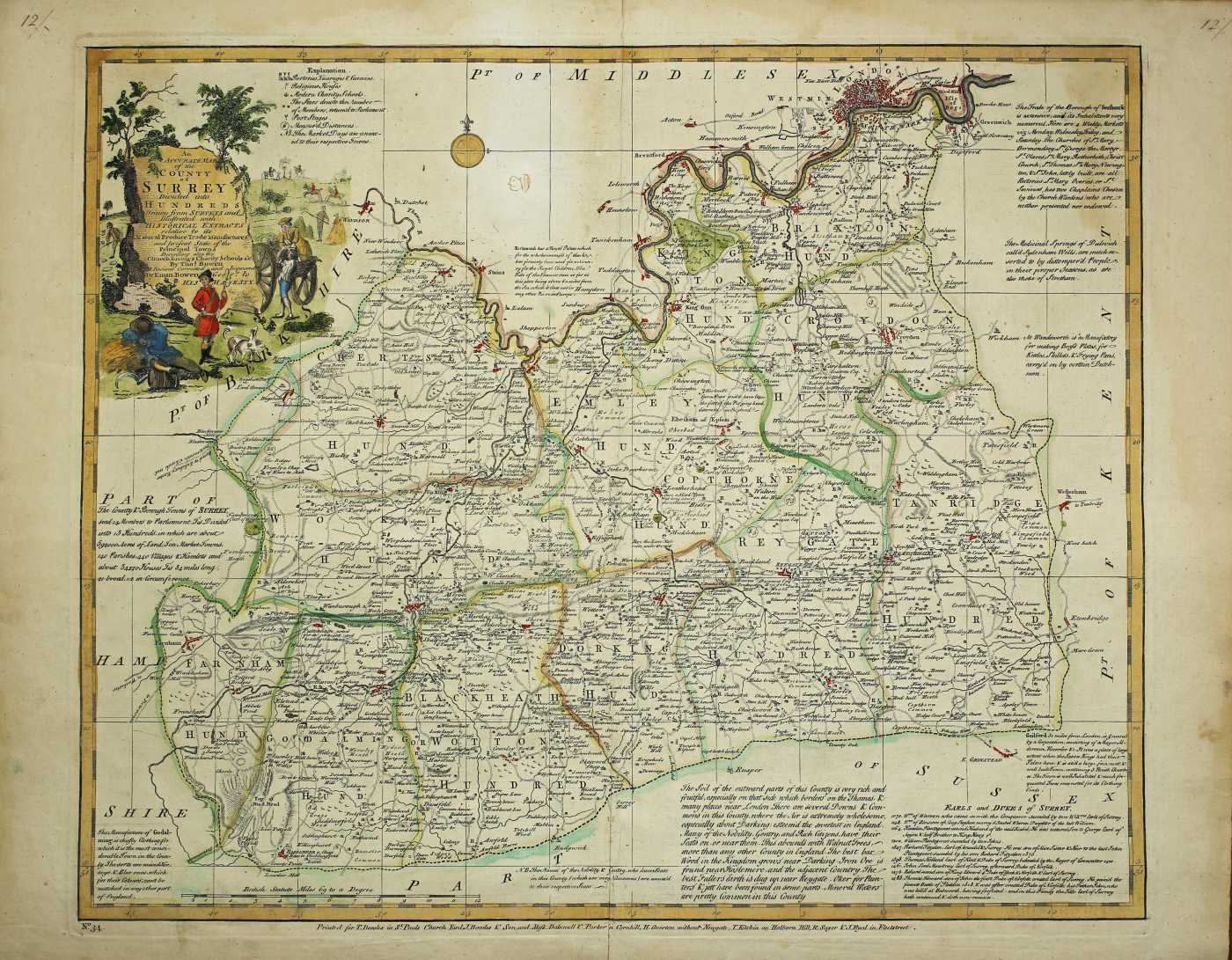An Accurate Map of the County of Surrey