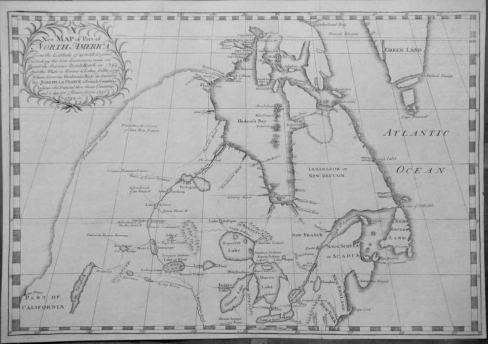 A New Map of Part of North America From the Latitude of 40 to 68 ...