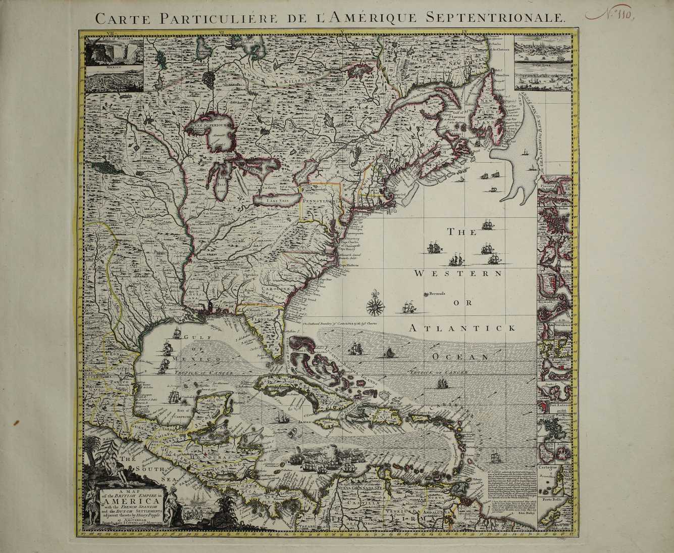 A Map of the British Empire in America with the French Spanish and ...