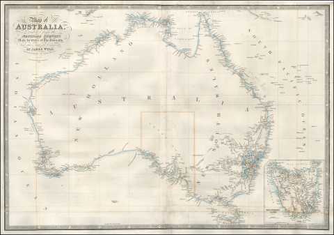 Map of Australia, Compiled from the Nautical Surveys, Made by Order of ...