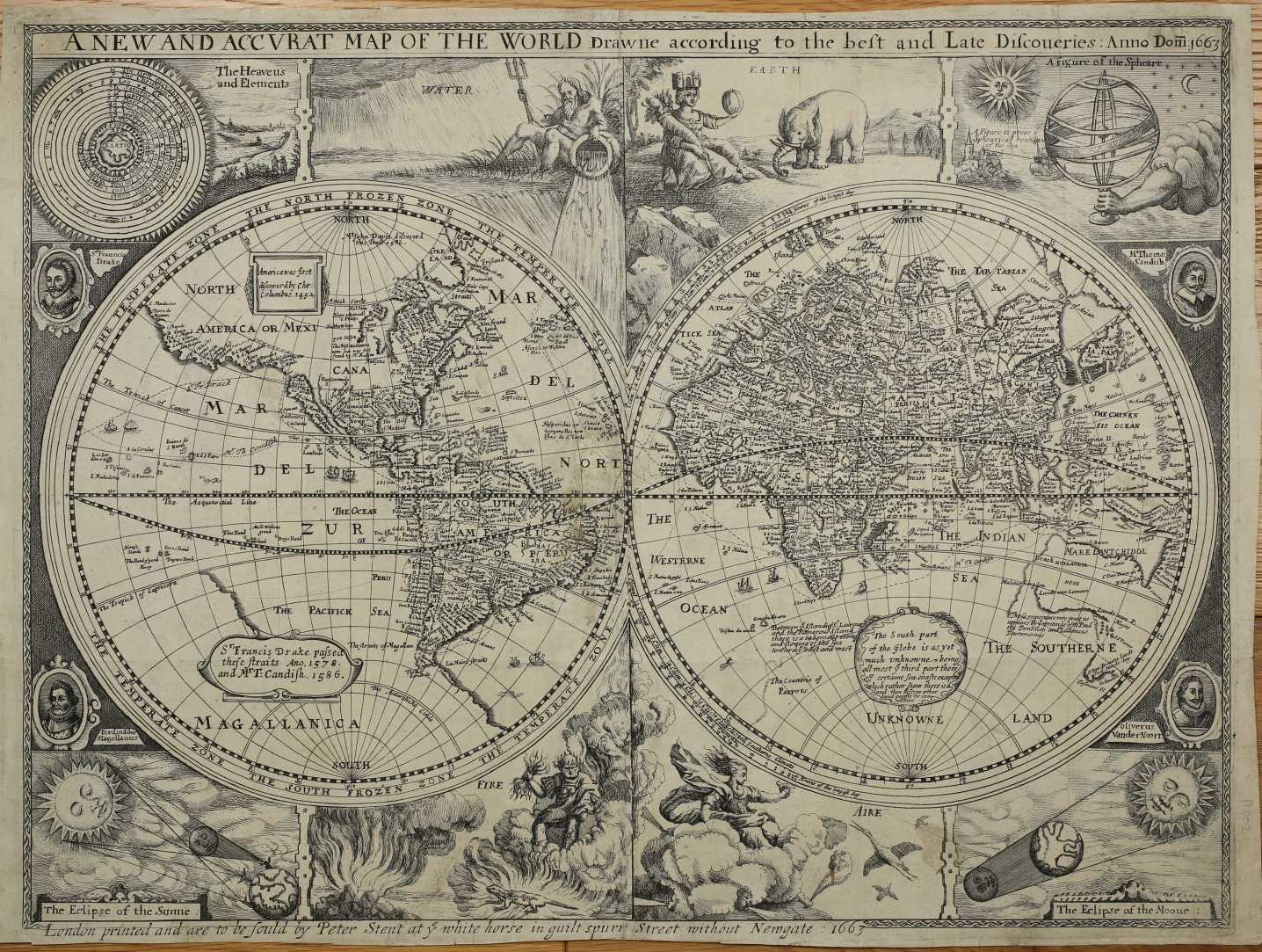 A New and Accurat Map of the World Drawne according to the best and ...