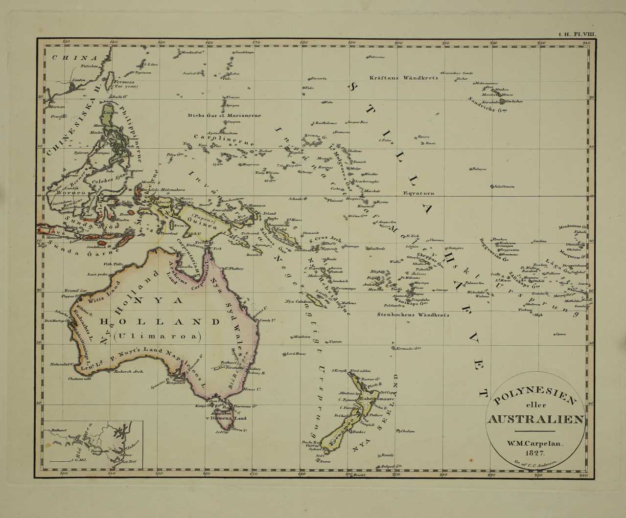 Rare maps of Pacific