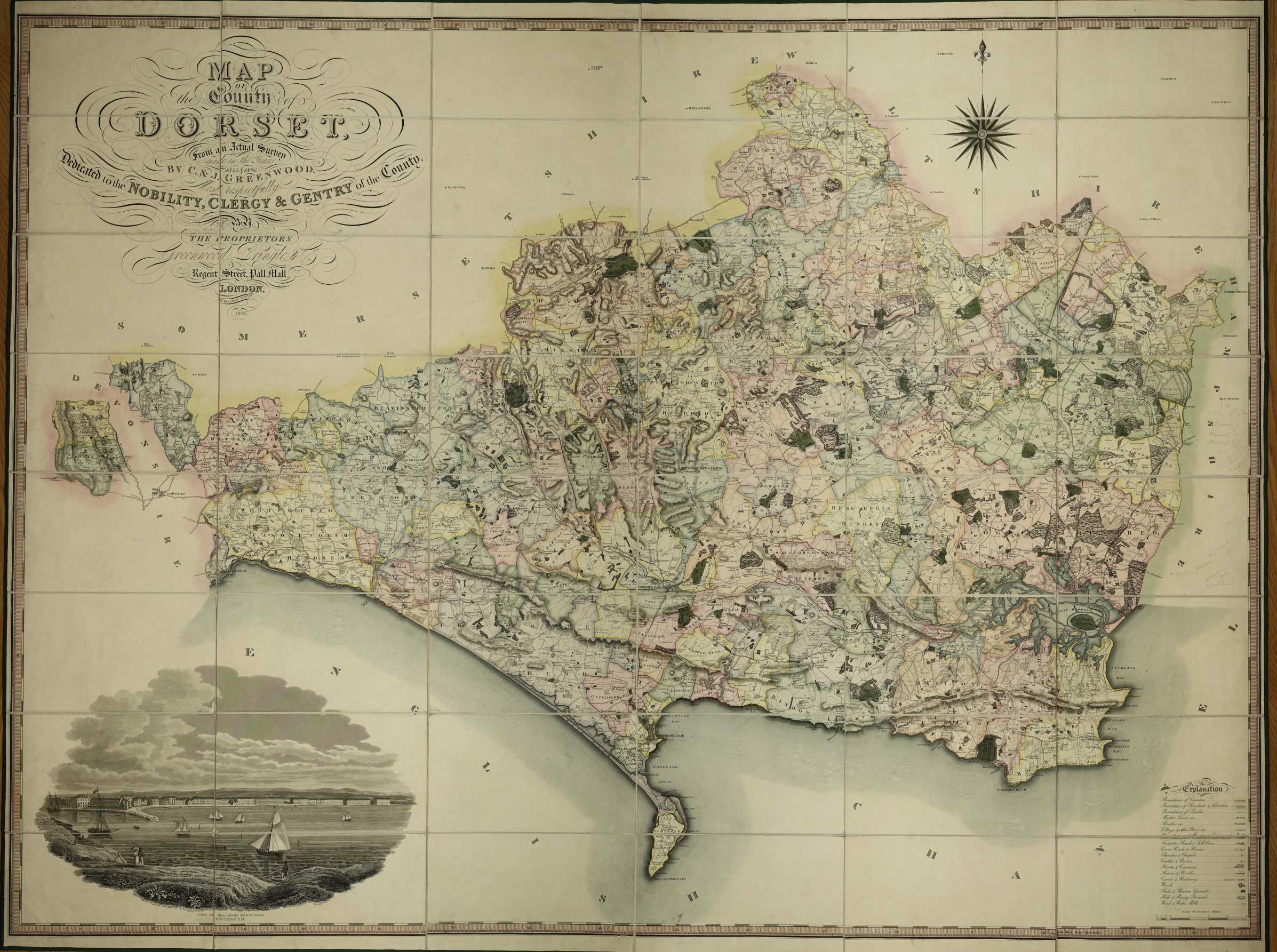 Map of the County of Dorset, From an Actual Survey made in the Years ...
