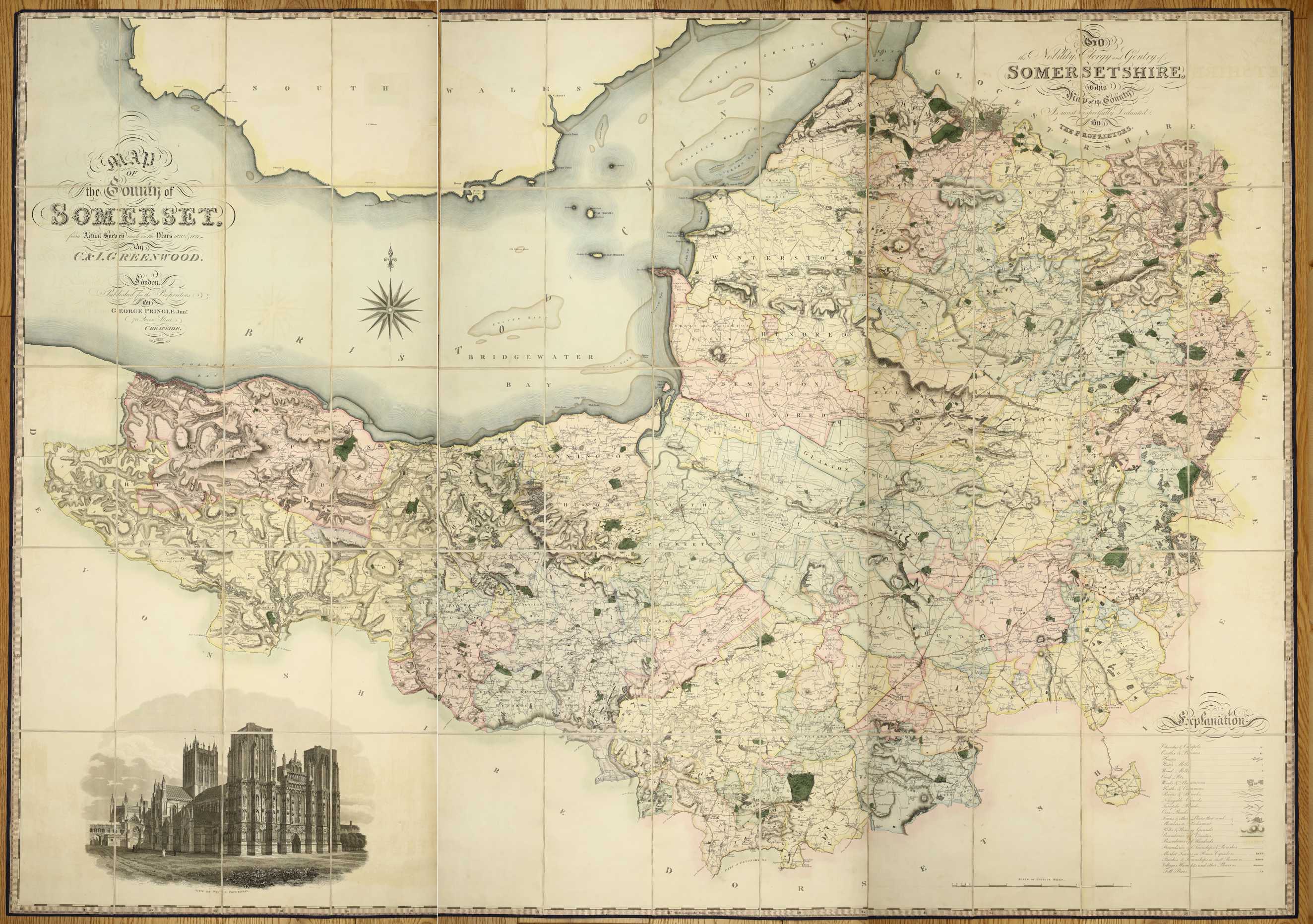 Map of the County of Somerset, from Actual Survey made in the Years ...