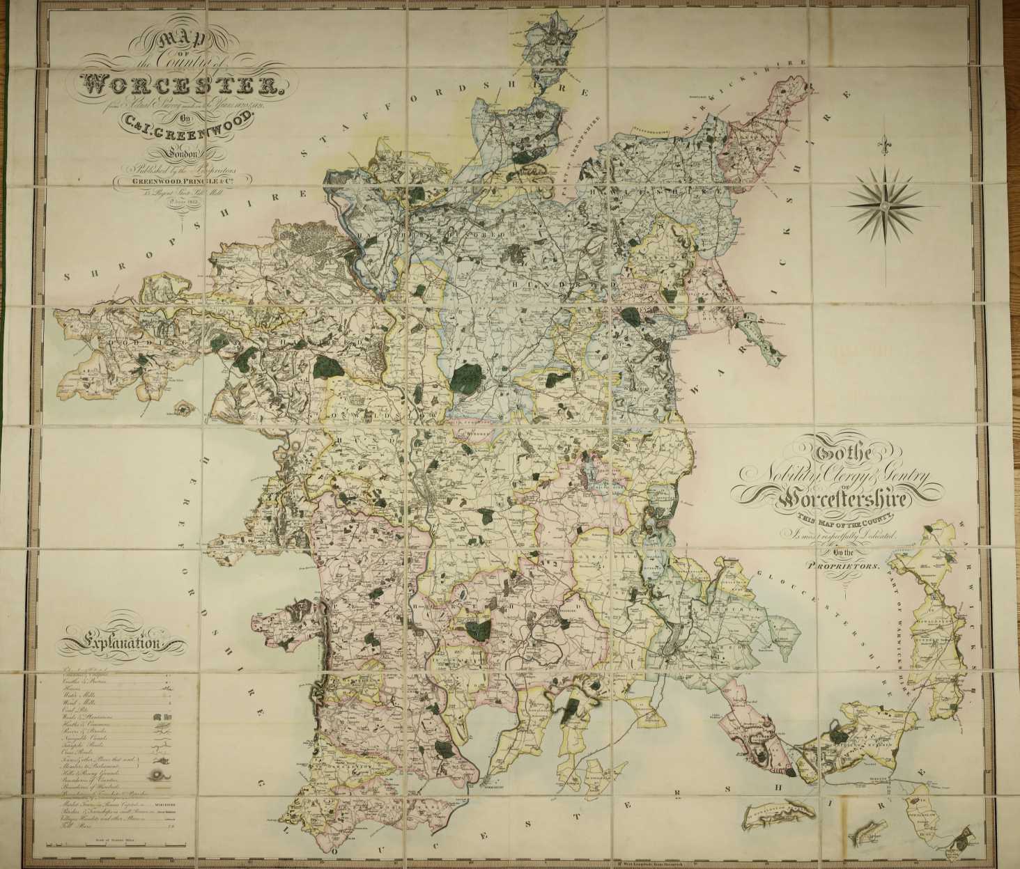 Map of the County of Worcester, from Actual Survey Actual Survey Made ...