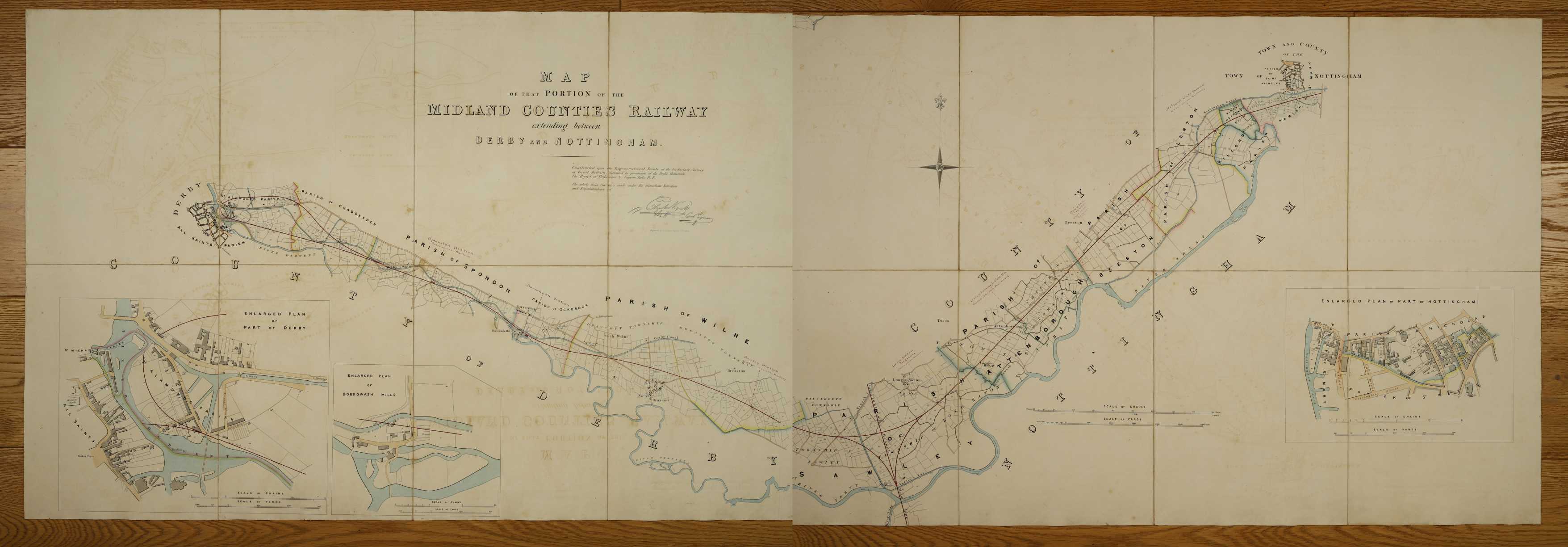 Map of that Portion of the Midland Counties Railway Extending from its ...