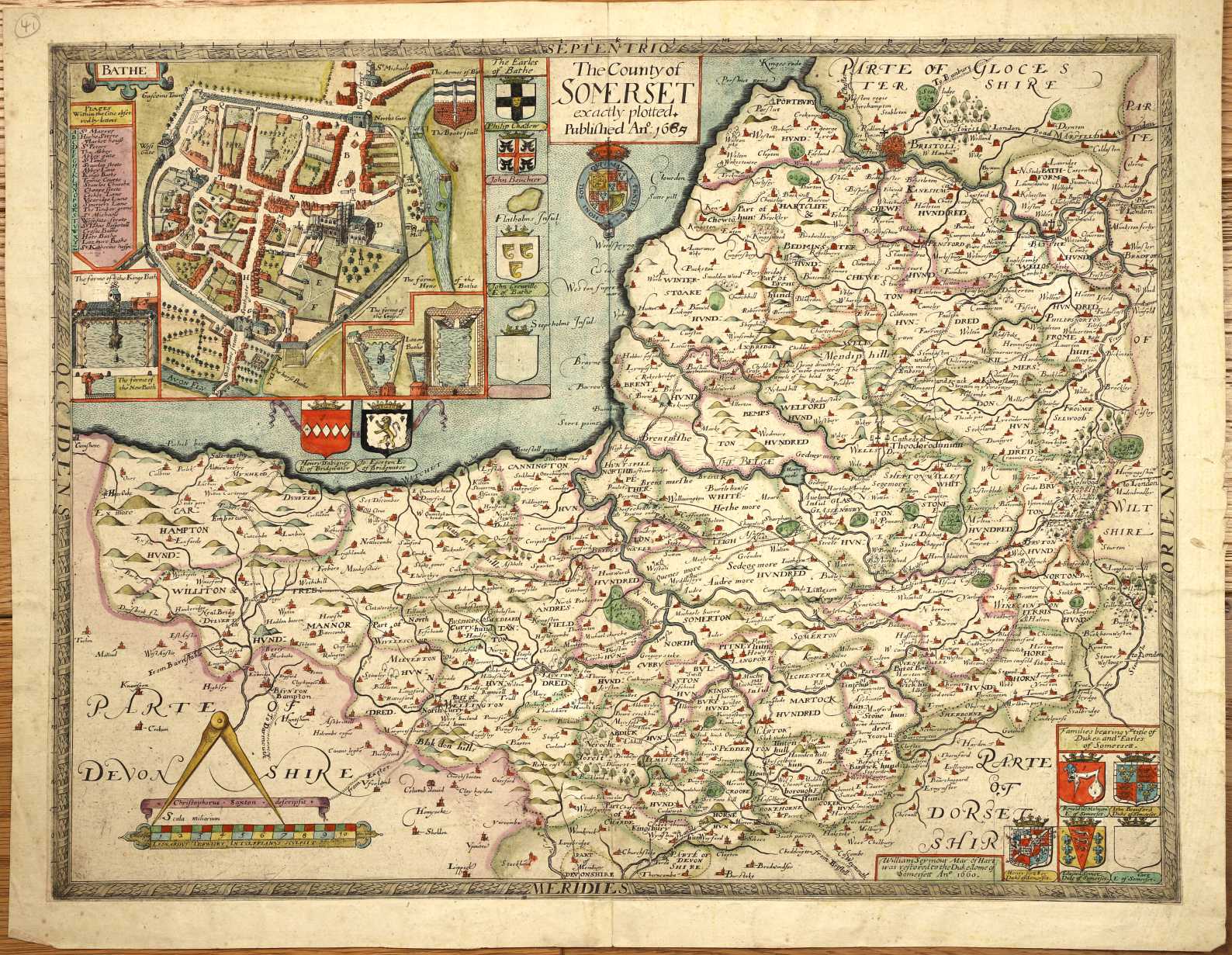 Rare maps of Somerset
