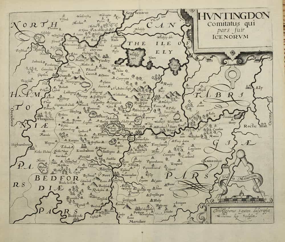 Rare maps of Huntingdonshire