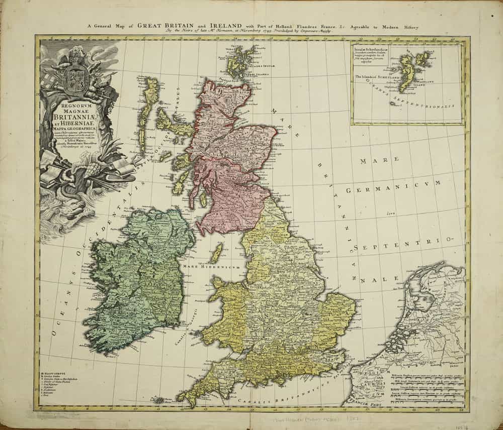 Regnorum Magnae Britanniae et Hiberniae Mappa Geographica ... A General ...
