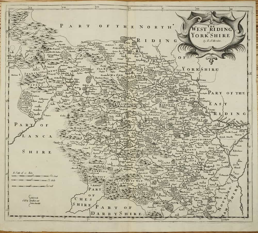 Rare maps of Yorkshire