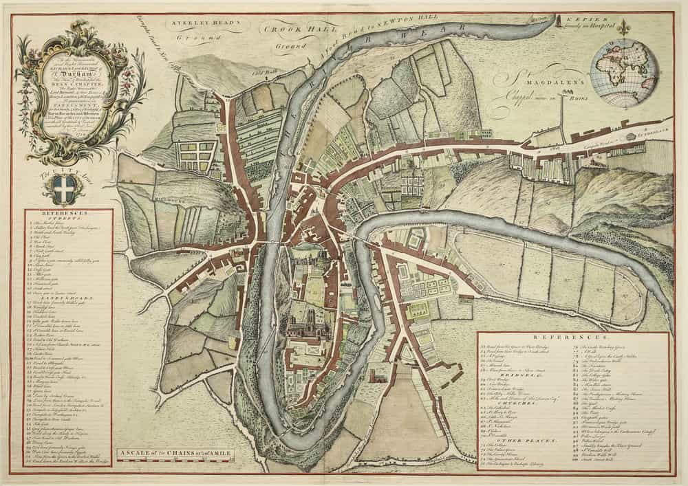 This Plan of the City of Durham is with all the Gratitude
