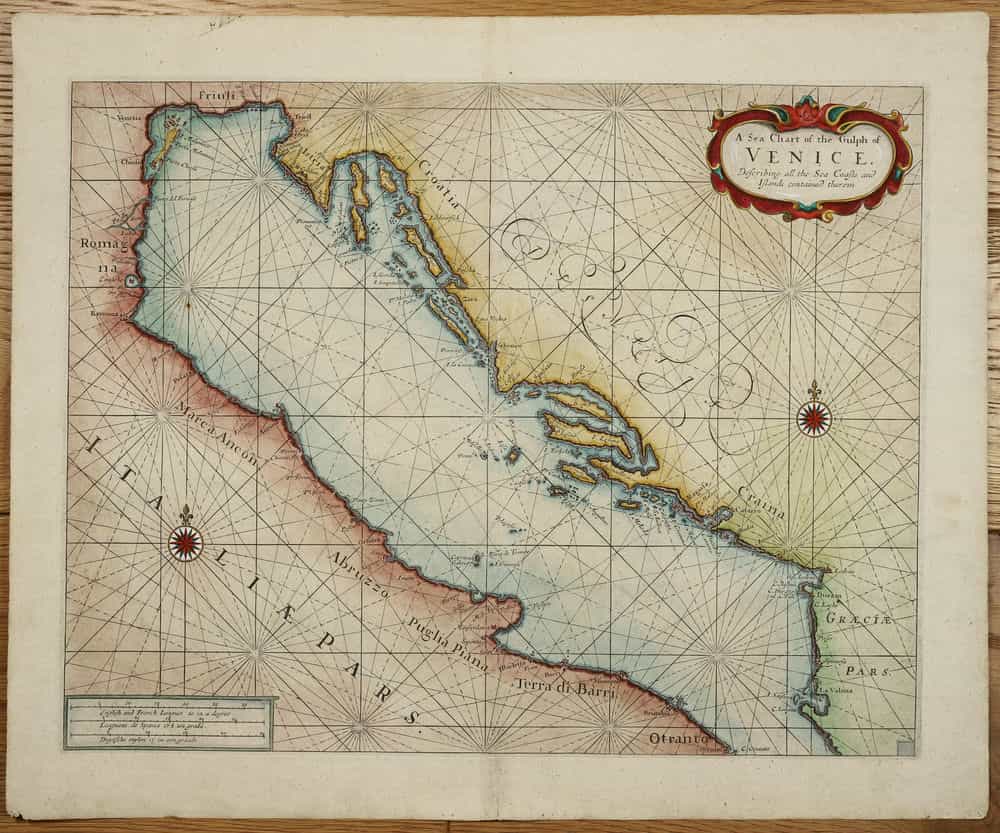 A Sea Chart of the Gulph of Venice Describing all the Sea Coasts and ...
