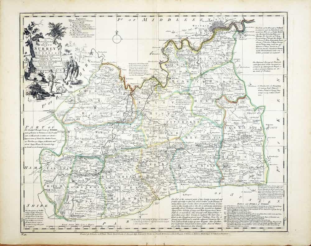 An Accurate Map of the County of Surrey