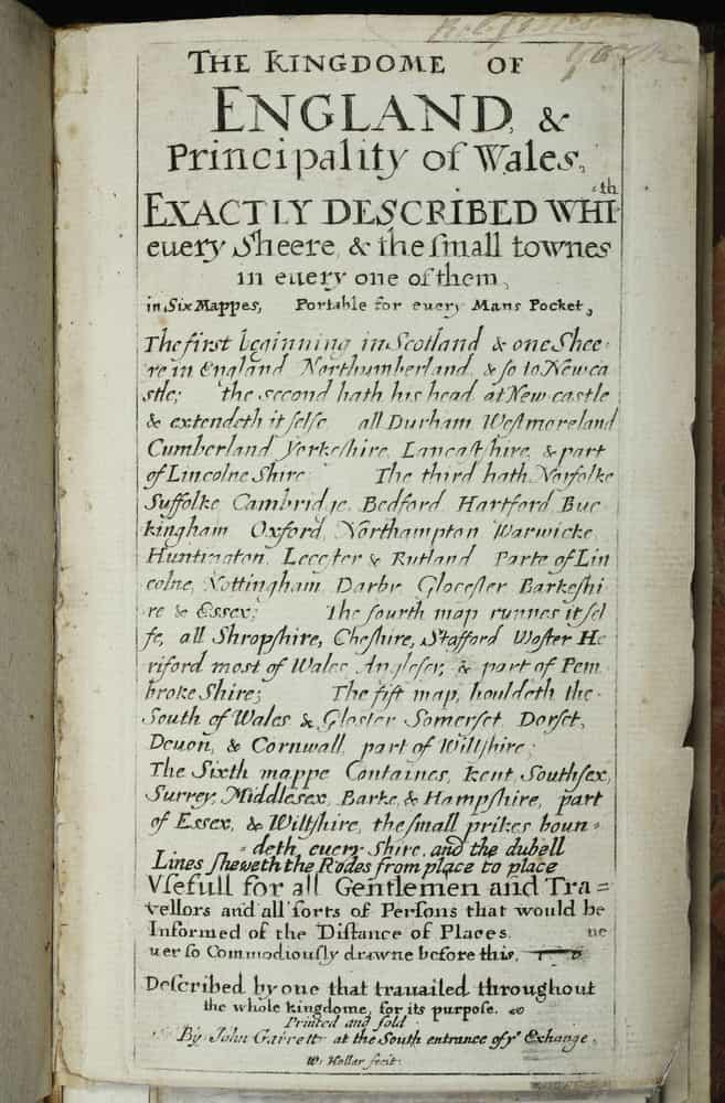 The Kingdome of England, & Principality of Wales, Exactly Described Whi ...