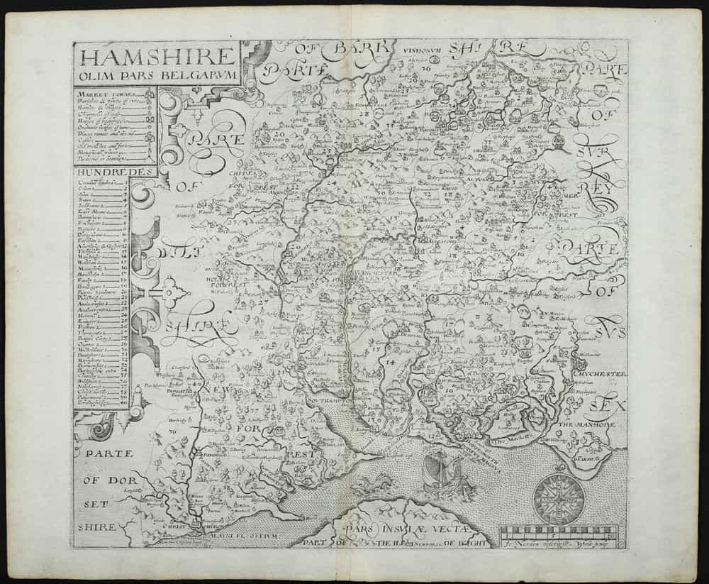 Rare maps of Hampshire