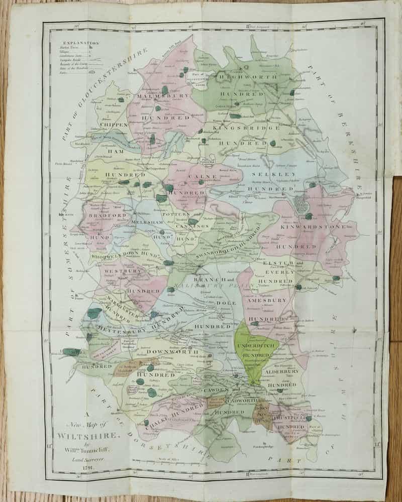 Rare maps of Wiltshire