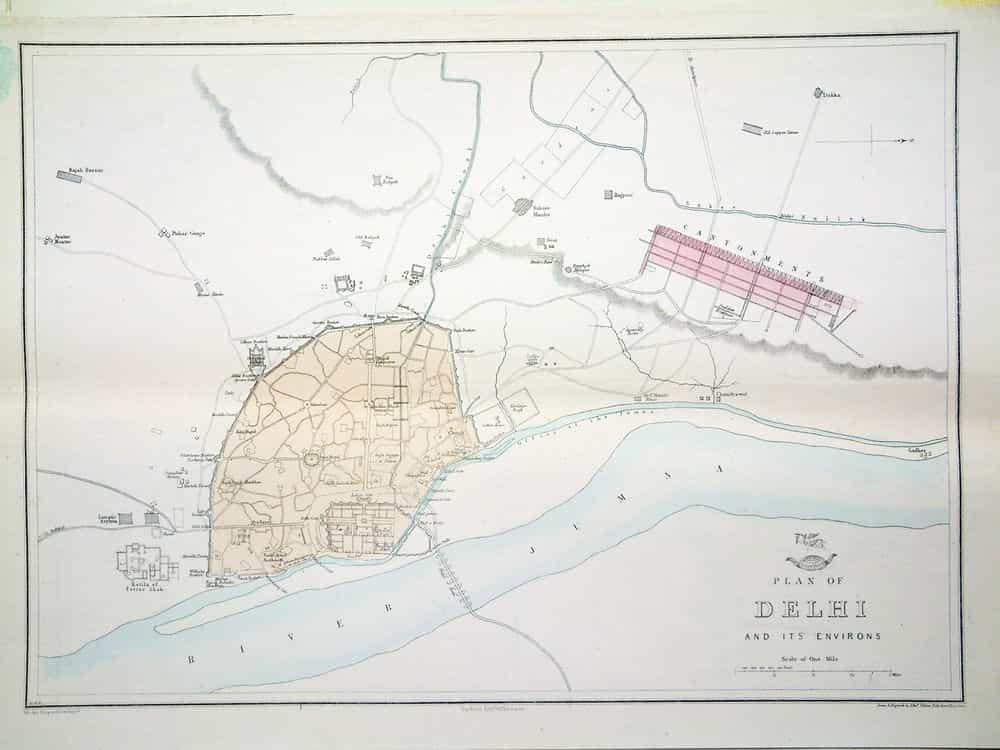 Plan of Delhi and its Environs