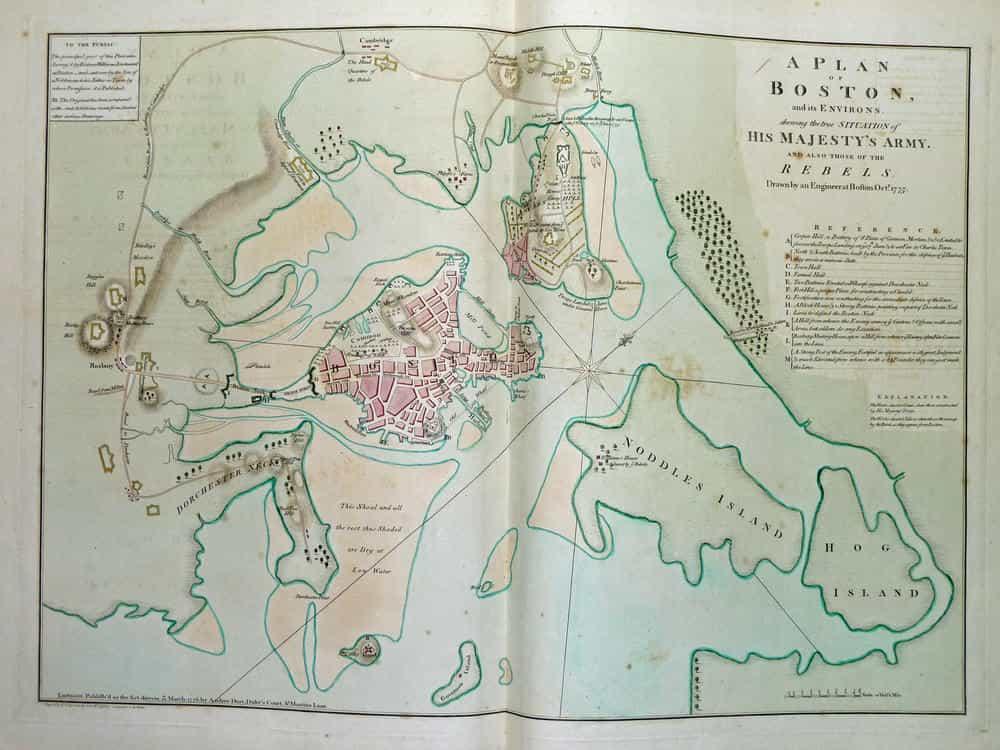 A Plan of Boston, and its Environs. shewing the true Situation of His ...