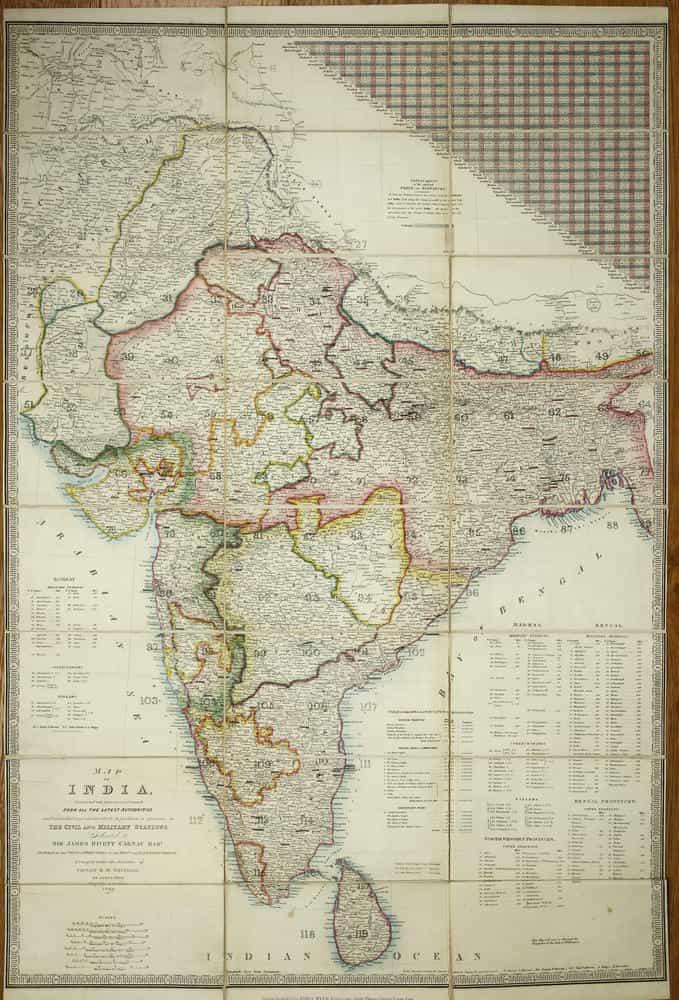 Map of India, Constructed with Great Care and Research from All the ...